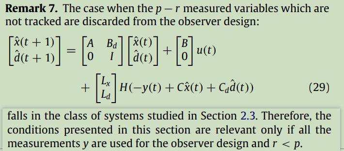 Linear offset-free model predictive control - 知乎