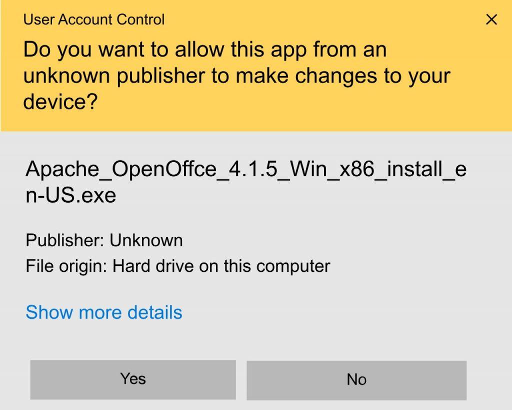 软件未知发布者的警告怎么处理 - 知乎