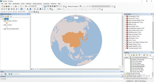 ArcGIS绘制地球 - 知乎