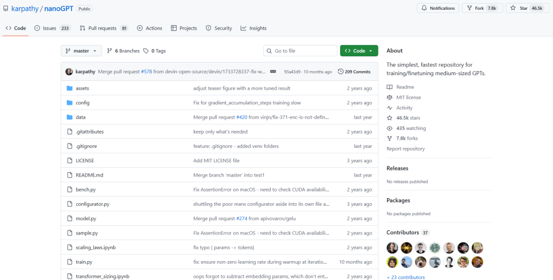 nanoGPT：小白也能训练GPT模型，Github 4.6万Star - 知乎
