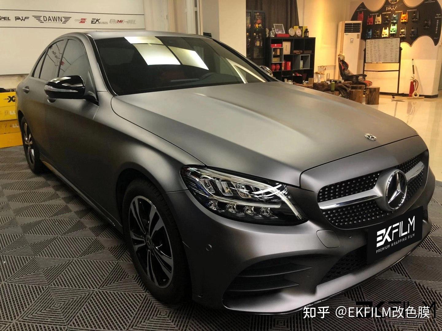 奔驰C200L汽车EK改色膜AMG山灰 - 知乎