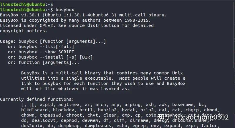 我不是网管 - Linux 上使用 BusyBox 实用工具 - 知乎