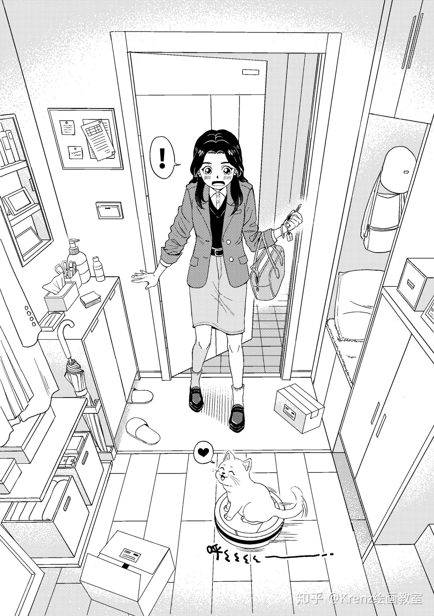 Krenz绘画教室【优秀作业心得】基础透视与结构-0122 - 知乎