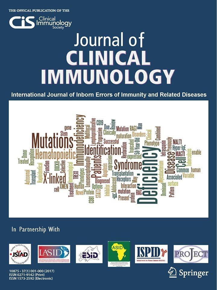 期刊推荐｜SCI｜7.2｜Q1｜2区｜OA｜Journal of Clinical Immunology - 知乎