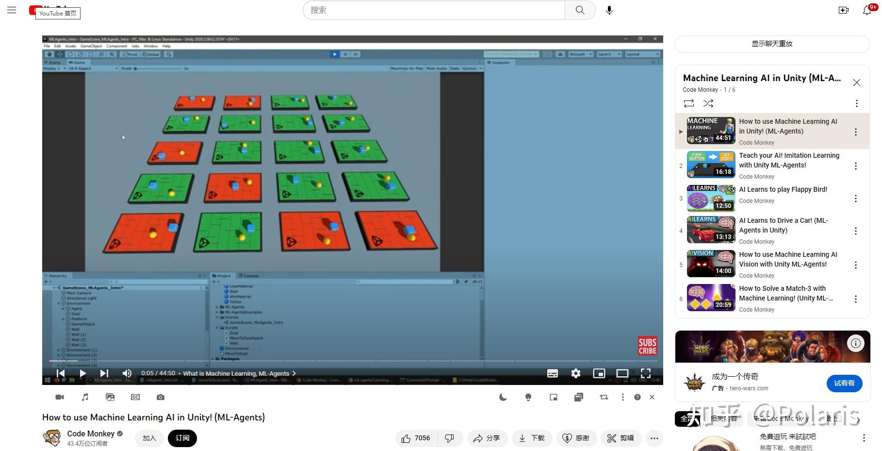 求Unity ML agent推荐教程? - 知乎