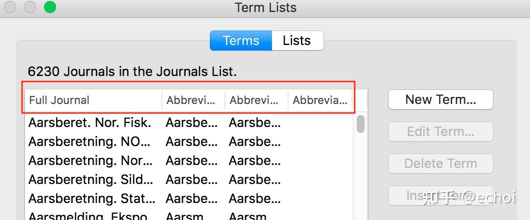 完美解决Endnote切换期刊名称缩写和全称 - 知乎