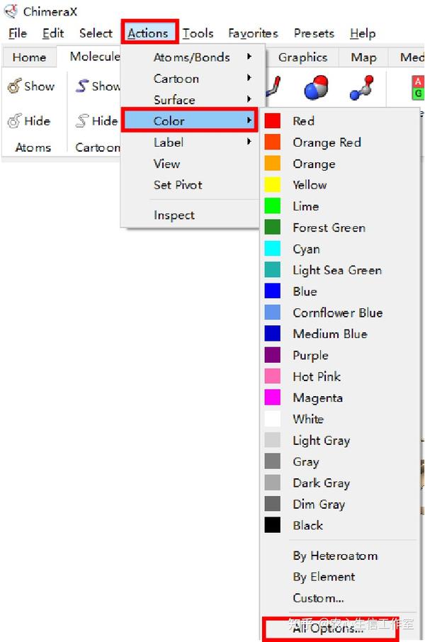 超实用！用ChimeraX对AlphaFold 结果可视化（中）: 蛋白结构美化篇 - 知乎