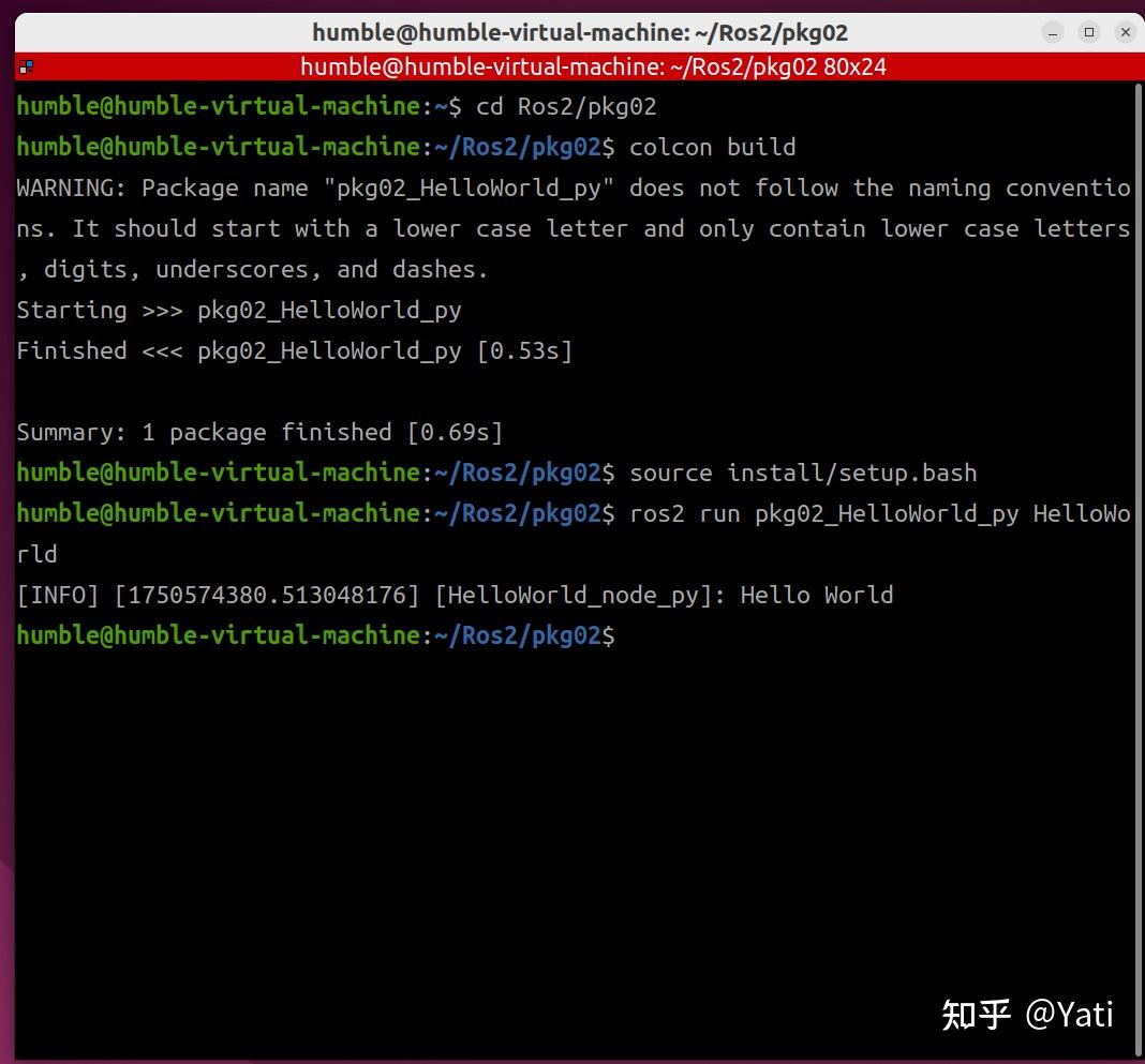【ROS2理论与实践】第二节：（2）快速体验ROS2，通过Python快速实现HelloWorld - 知乎