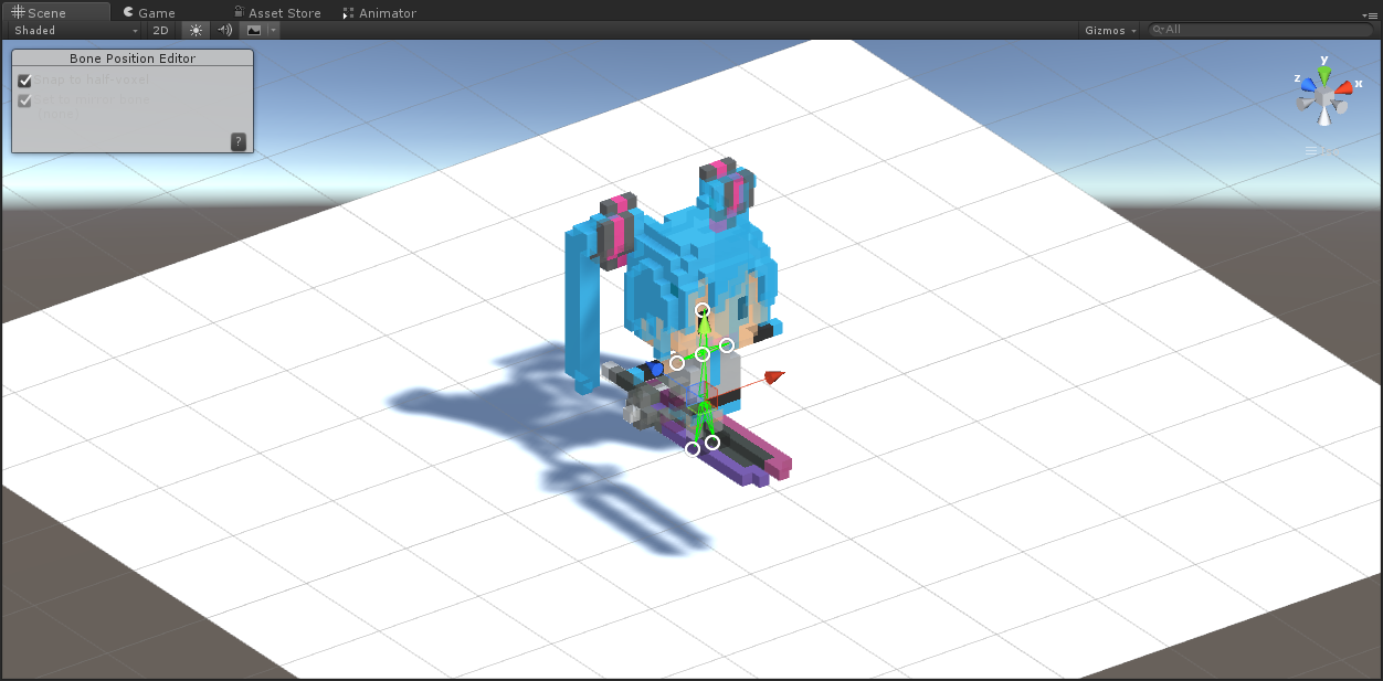 利用Voxel Importer在Unity3D中对MagicaVoxel模型建骨 - 知乎