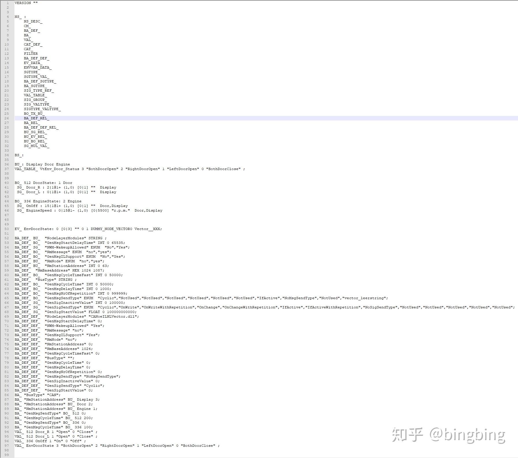 DBC文件格式解析 - 知乎