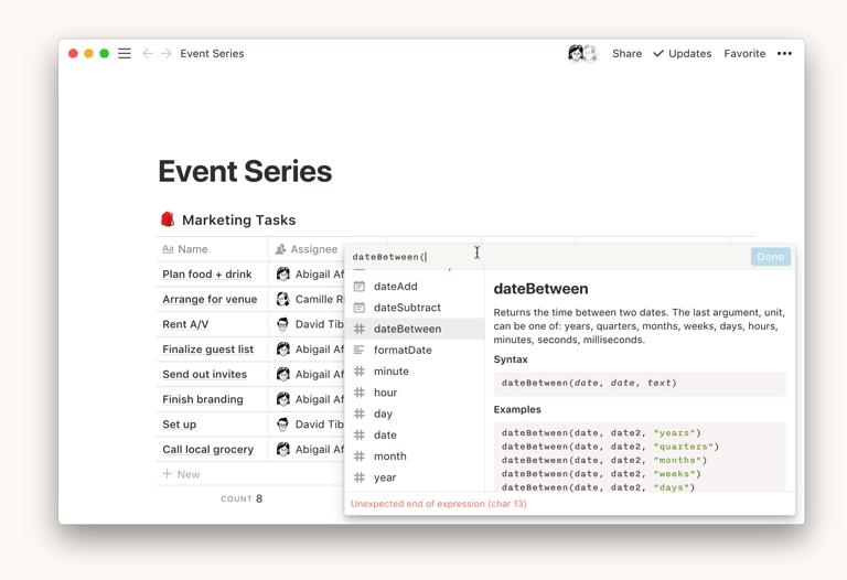 【Notion教程】Notion 数据库公式 - 知乎