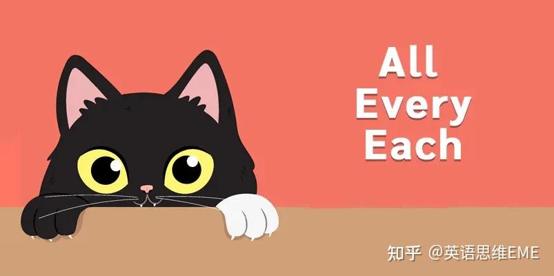 Each, every, any, all, either, entity之间的联系与差异 - 知乎
