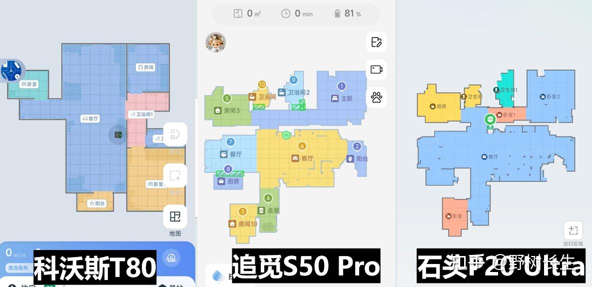 2025热门扫地机新品横评|不吹不黑，一镜到底实测，石头P20 Ultra、追觅S50 Pro、科沃斯T80优缺点汇总