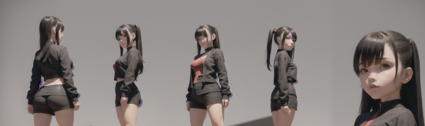 【AI绘画】stable diffusion -人物三视图实验尝试（多角度图像） - 知乎