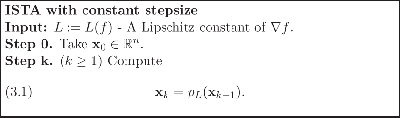 [Opt] ISTA 和 FISTA - 知乎