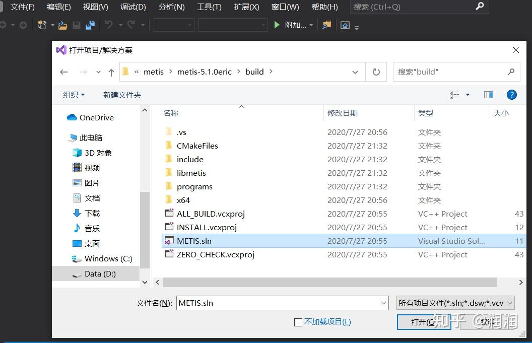 win10+vs2019从源代码编译网格剖分软件Metis5.1.0 - 知乎