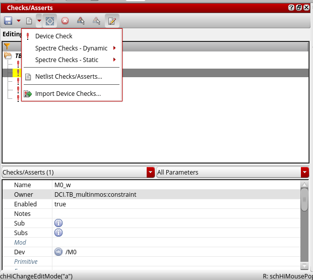 Virtuoso原理图设计检测Asserts/Checks - 知乎