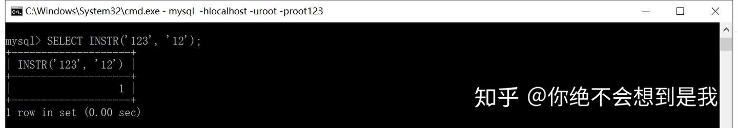 MySQL|INSTR() 函数用法 - 知乎