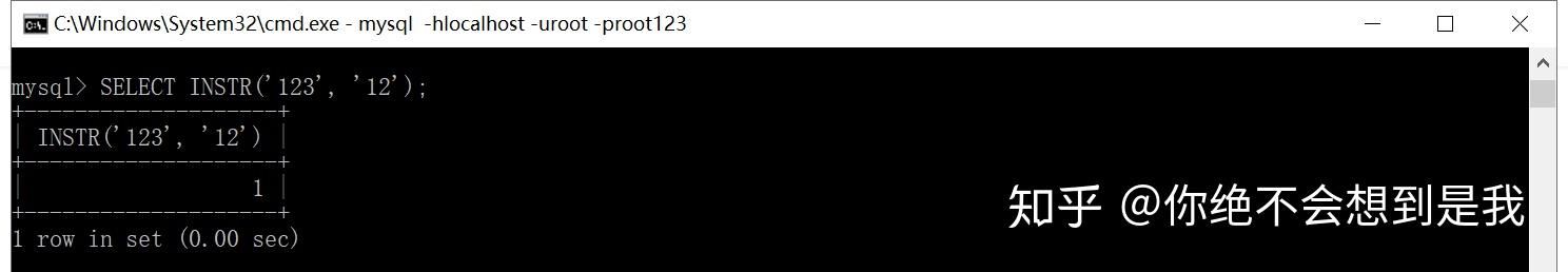 Mysql Instr 函数用法 知乎