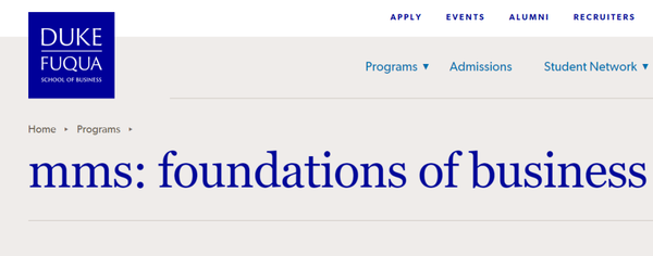 2023 VH Offer | Duke MMS项目offer两连！杜克大学管理学硕士项目录取捷报！ - 知乎