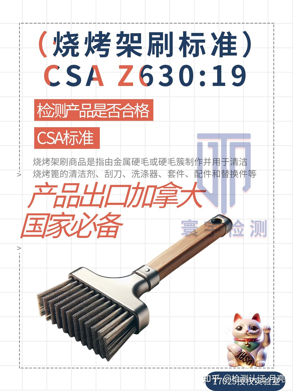 亚马逊金属硬毛烧烤架刷子CSA Z630:19测试报告 - 知乎