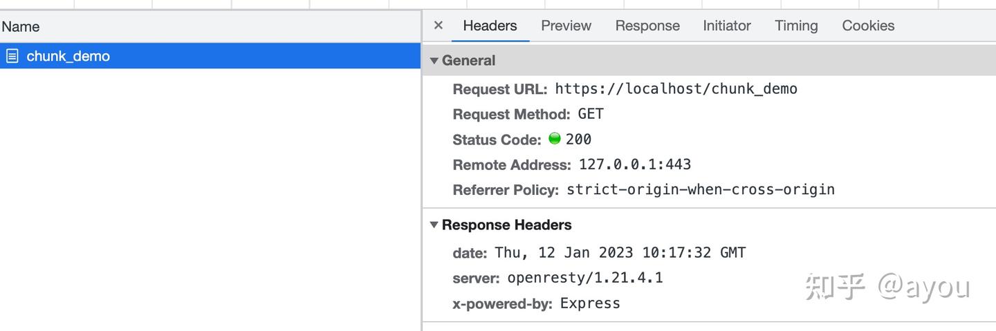 当 Transfer-Encoding: chunked 遇上 HTTP2 - 知乎