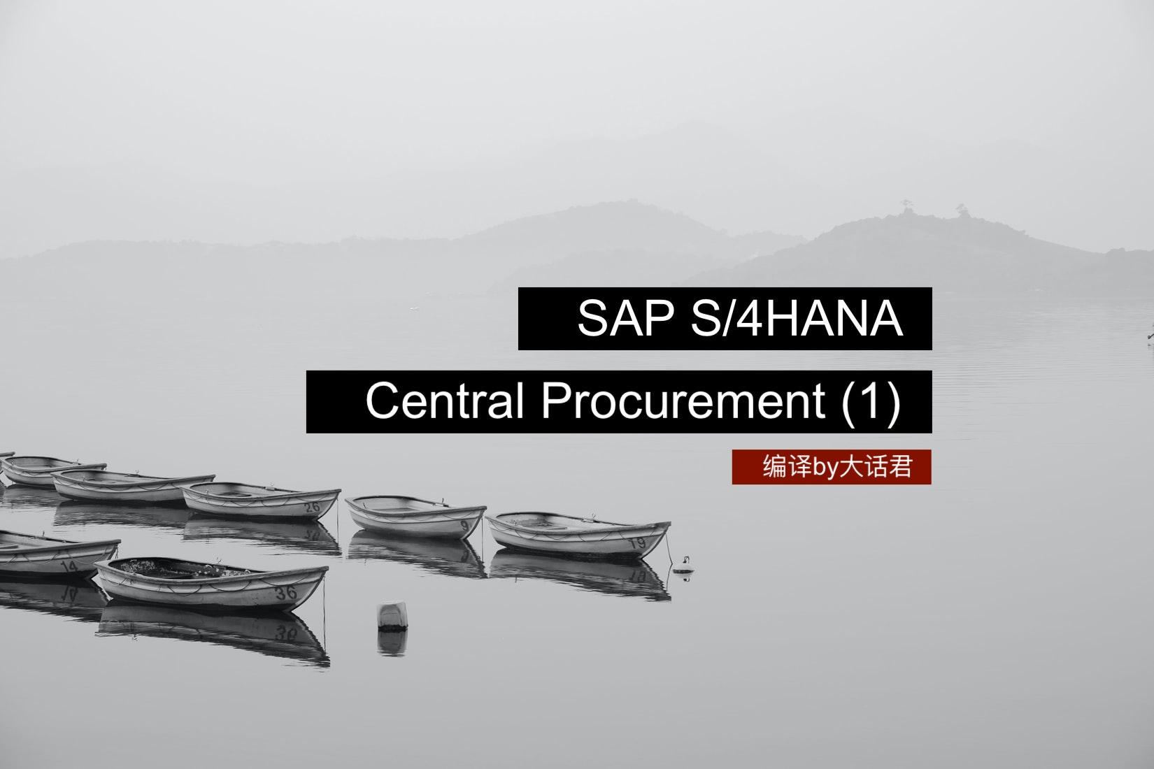 S/4HANA Central Procurement – 采购的未来 (1) - 知乎