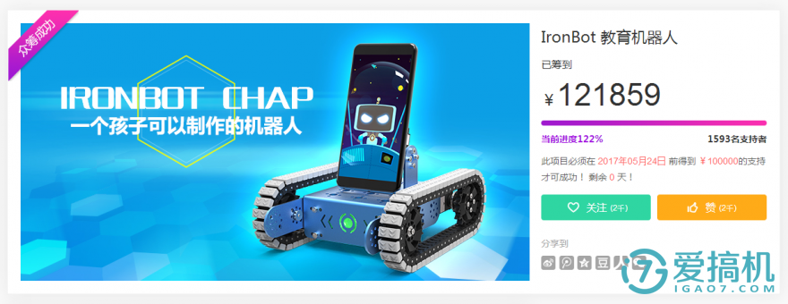 IronBot Chap DIY 教育机器人-特殊的玩具 - 知乎