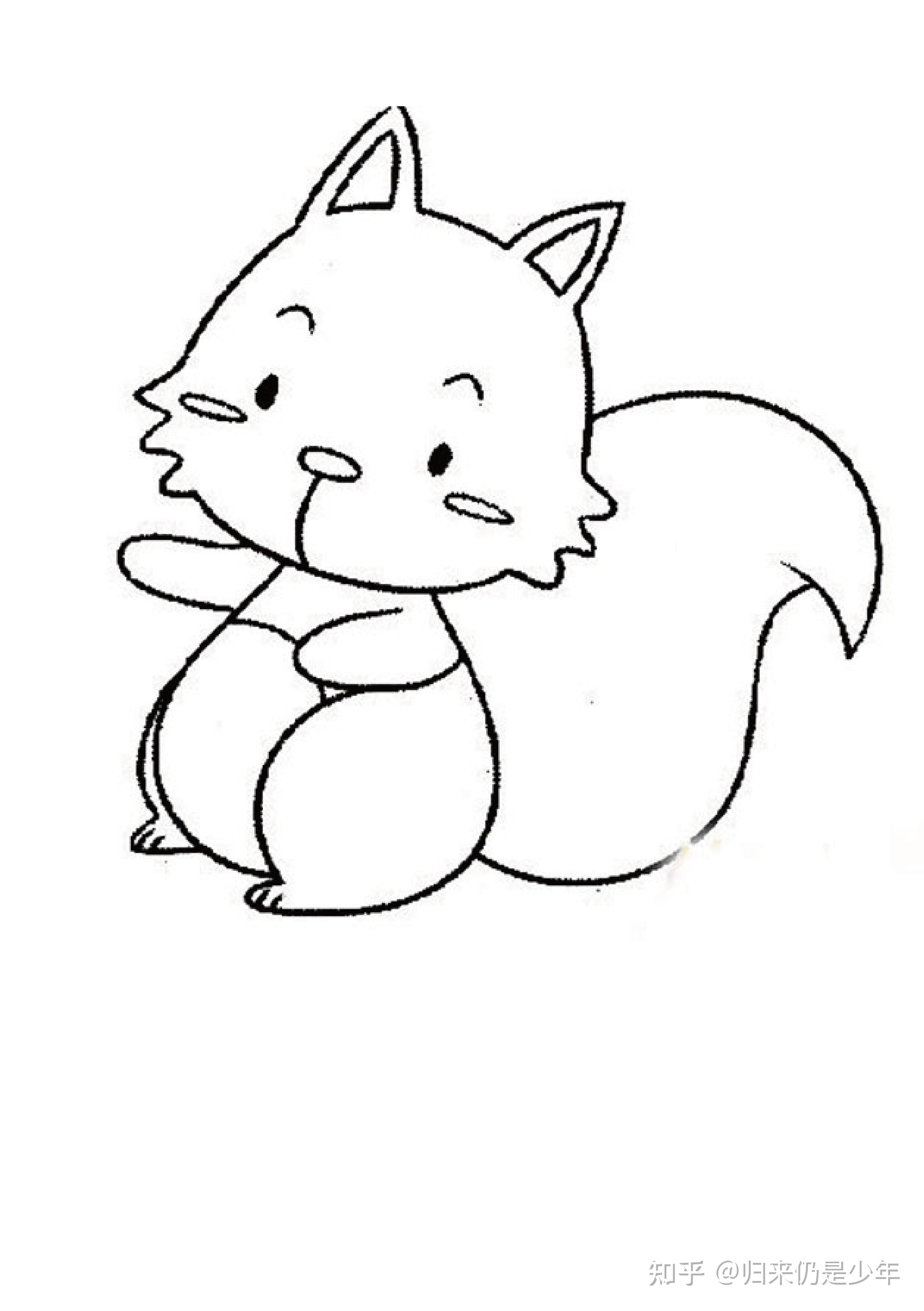 儿童简笔画 可直接保存打印 - 知乎