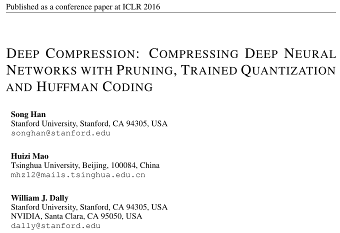 Deep Compression论文阅读笔记 - 知乎