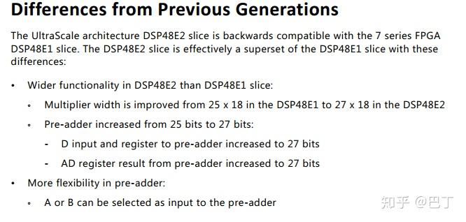 [技术][Xilinx DSP48E1与E2比较] - 知乎