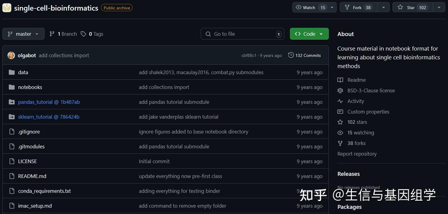 单细胞（Single cell RNA-seq）教程课程与github资源 - 知乎