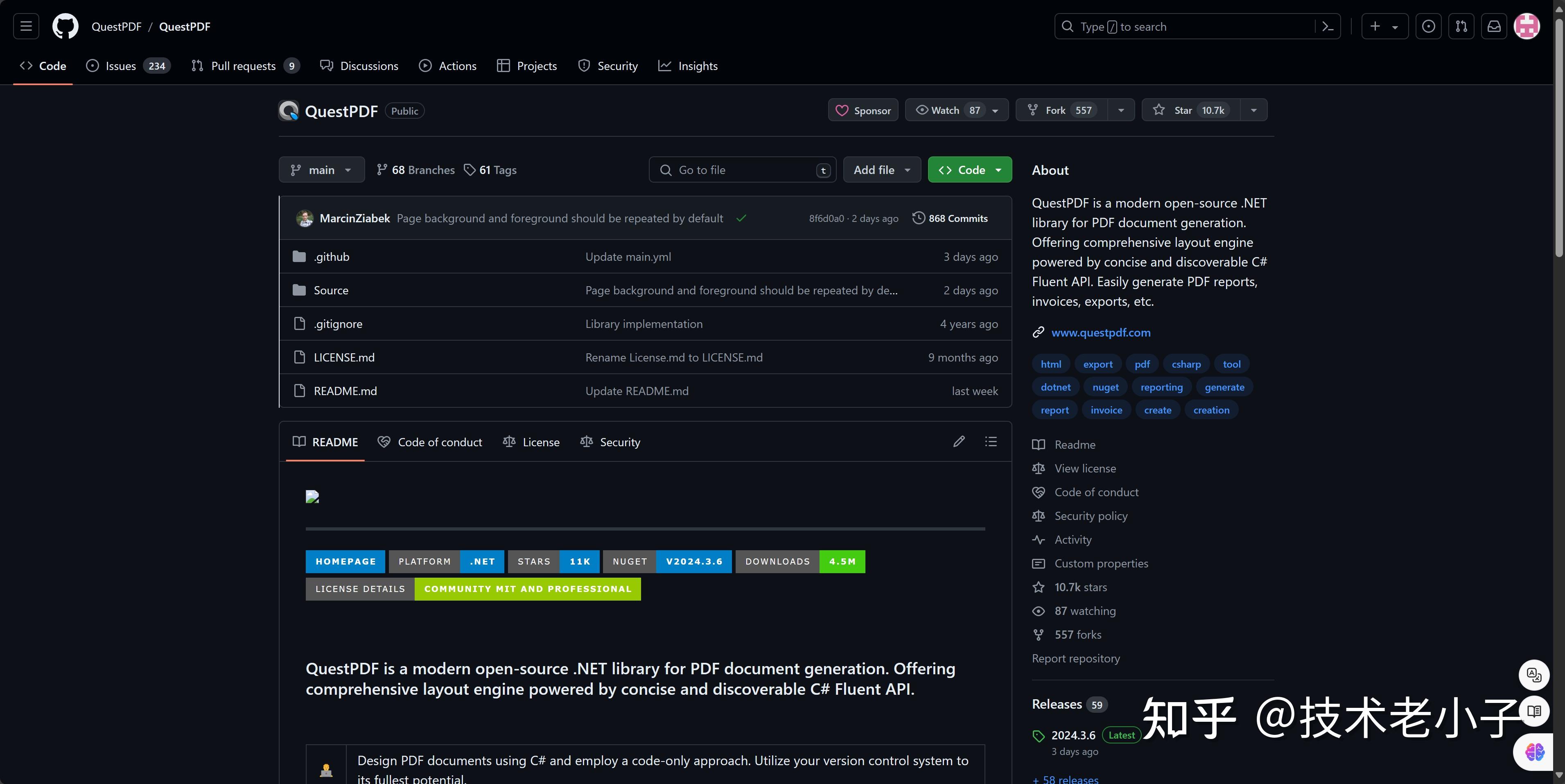 推荐QuestPDF：现代开源.NET PDF文档生成库 - 知乎