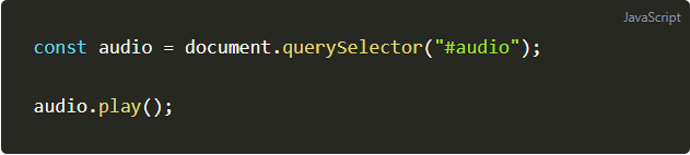 How to play audio in JavaScript - 知乎