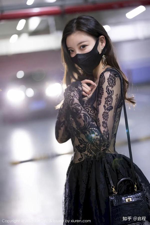 [性感] 女神杨晨晨Yome黑丝蕾丝连衣短裙丰腴身材写真 - 知乎