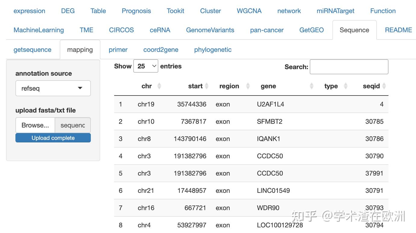 BioinfoTools全网最全的生信零代码网页工具—序列和坐标转换基因名 - 知乎