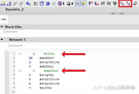西门子 TIA博途 中, 如何在LAD/FBD/STL 和SCL语言中注释掉所选代码? - 知乎
