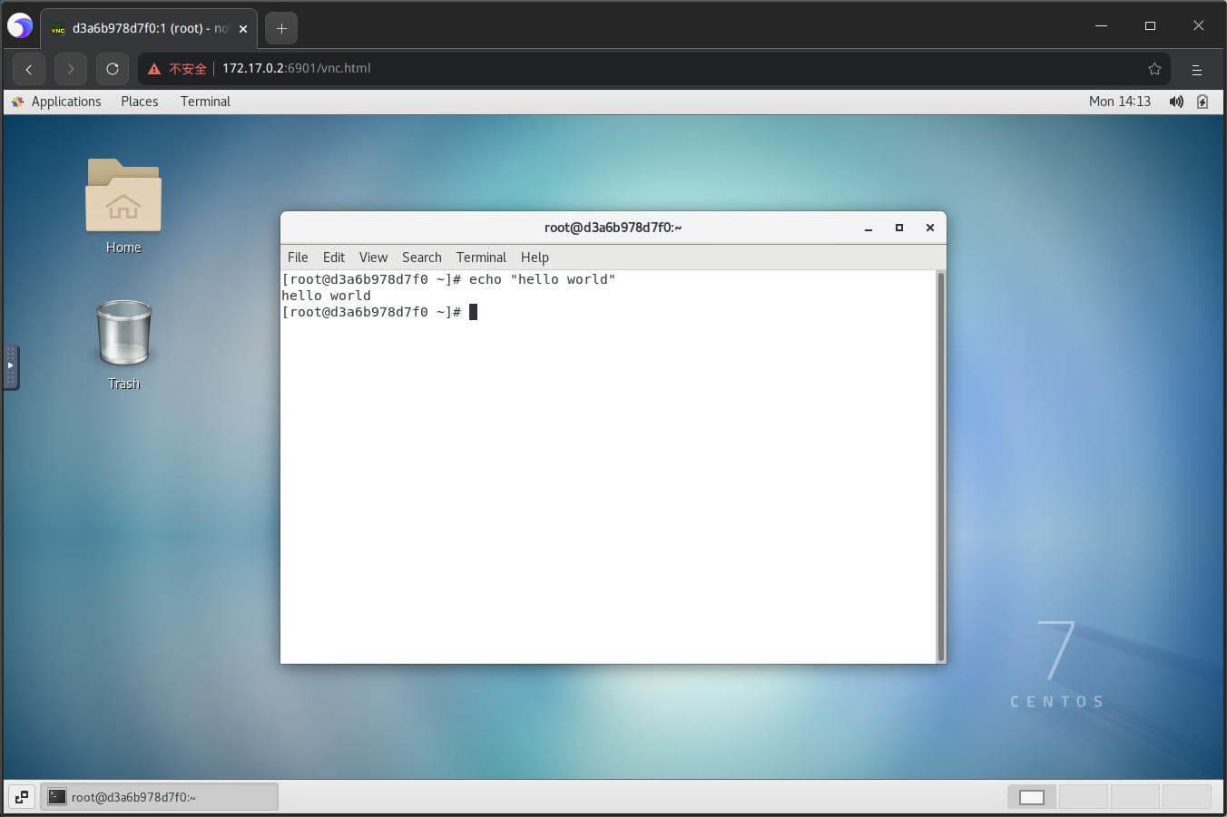 利用noVNC使用浏览器打开Docker下的CentOS7桌面 - 知乎