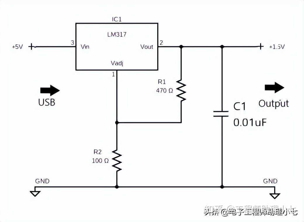 什么是 LM317 ？LM317 引脚图+LM317 工作原理及参数，带你搞定 LM317 - 知乎