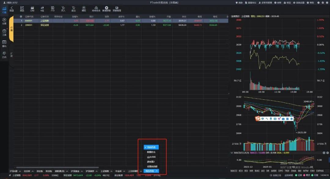 PTrade量化入门（2）：基础行情界面 - 知乎