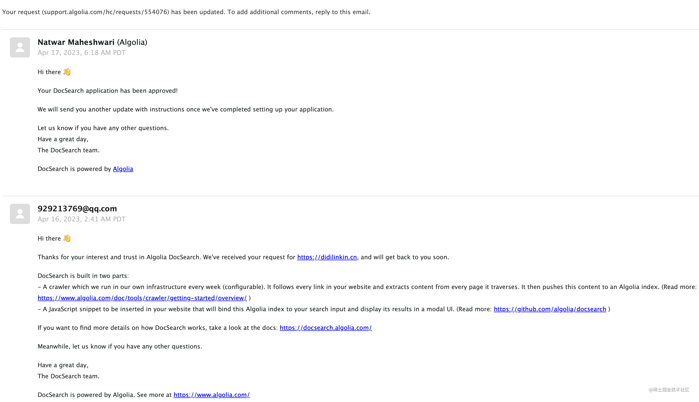 在 Docusaurus v2 中使用 Algolia DocSearch搜索功能 - 知乎