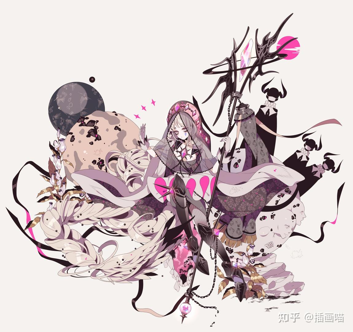 宝藏插画师分享|しきみ（shikimi）|属于成人的黑暗童话 - 知乎