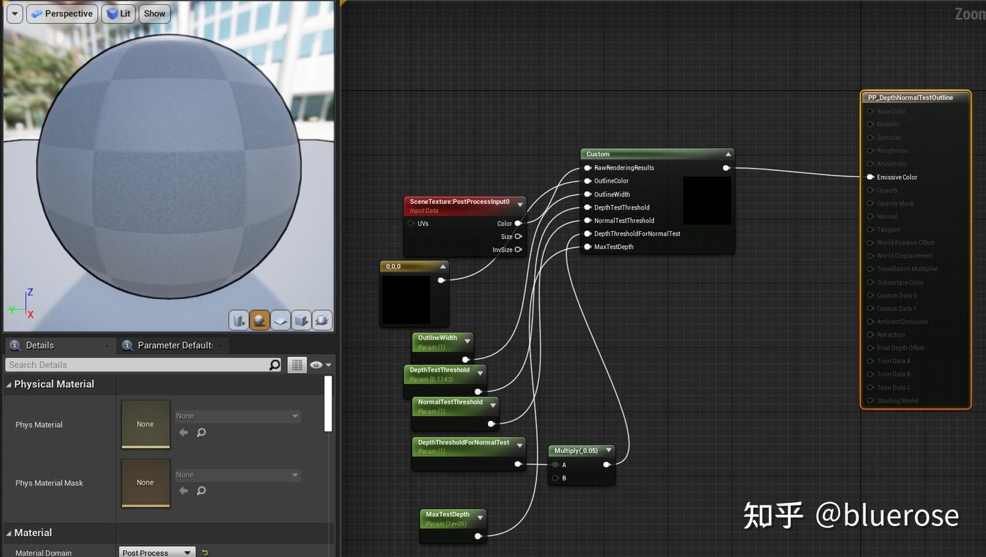 Ue4 PostProcess 效果大小错误解决方法 - 知乎