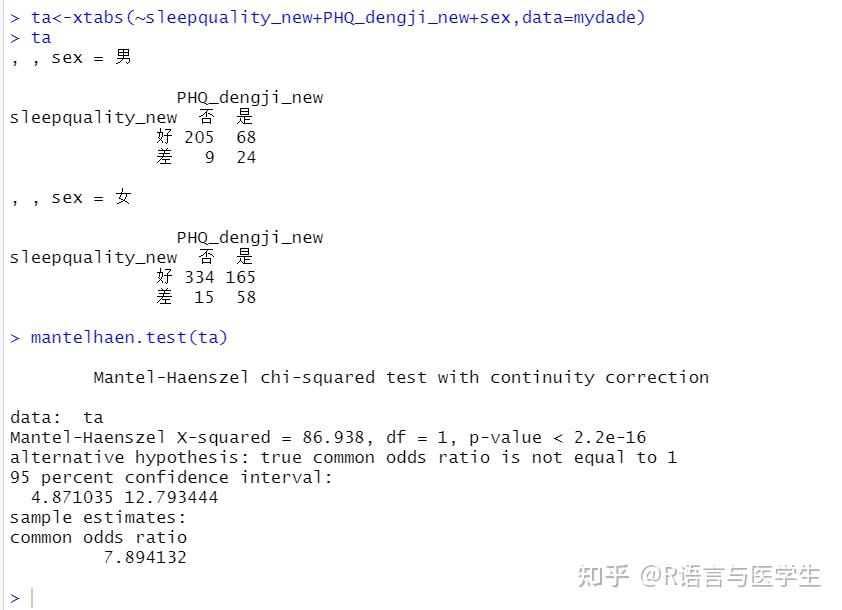 R语言—卡方检验：行均分检验、分层列联表、趋势卡方及卡方分割 - 知乎