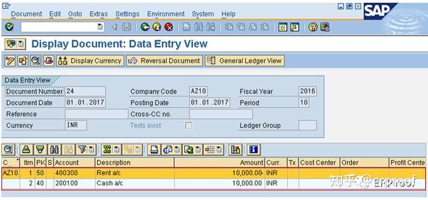 SAP FI课程 3.9 会计凭证的冲销 - 知乎