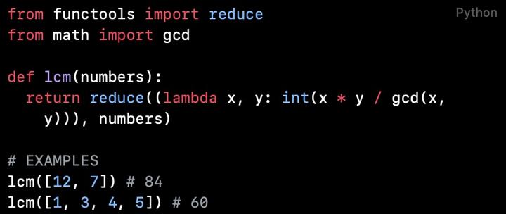 Python代码阅读(第3篇):列表的最小公倍数 知乎
