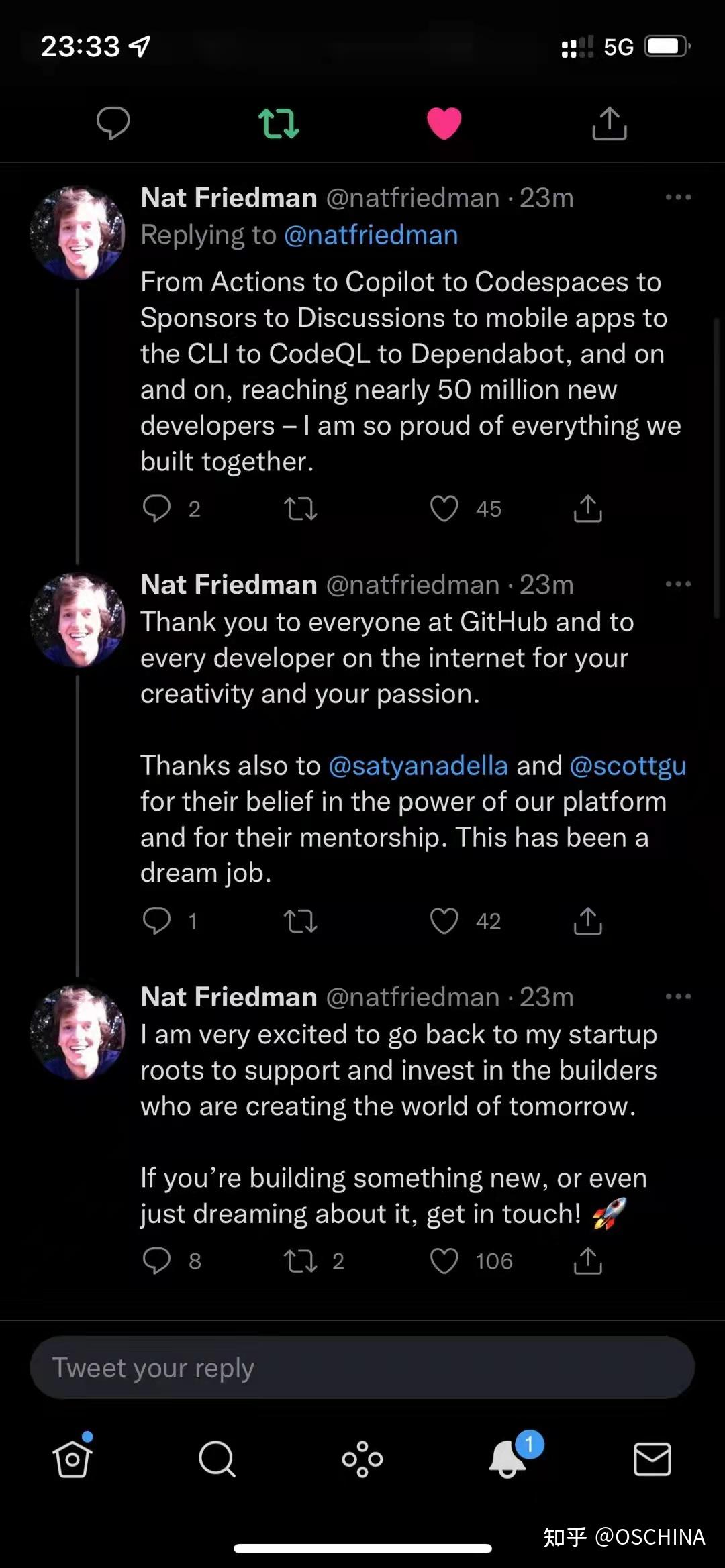 GitHub CEO Nat Friedman 宣布卸任，走上新的创业之路 - 知乎