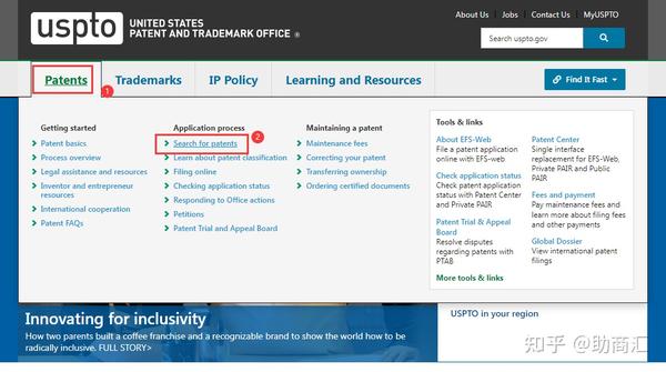 美国专利搜索网站最新查询教程 - 知乎