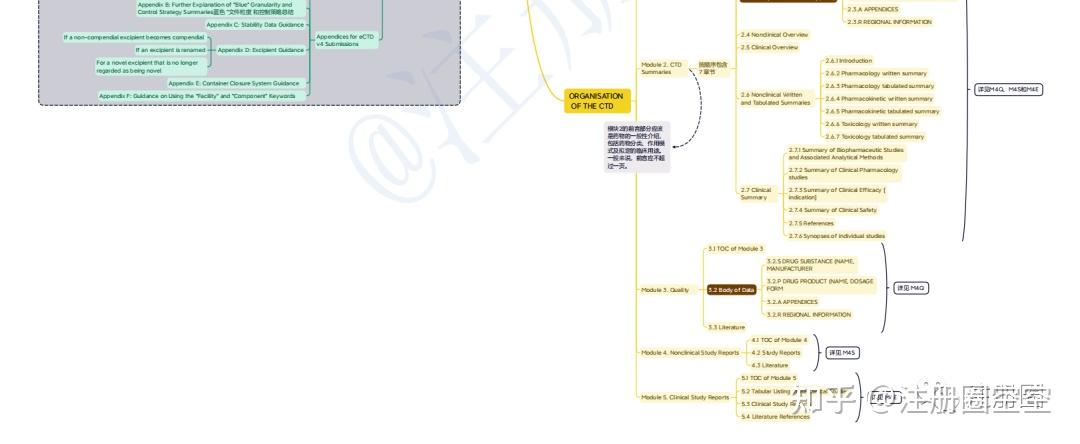 ICH M4框架整理——思维导图 - 知乎