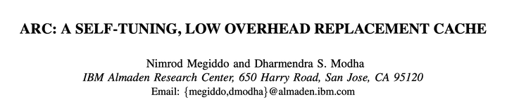 Adaptive Replacement Cache(ARC) 缓存淘汰算法 - 知乎